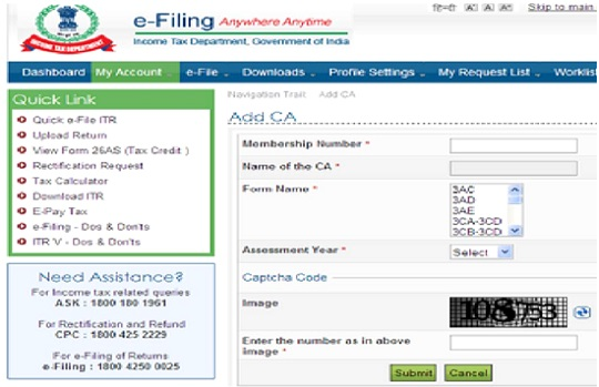 Tax Audits and e-filing of Report