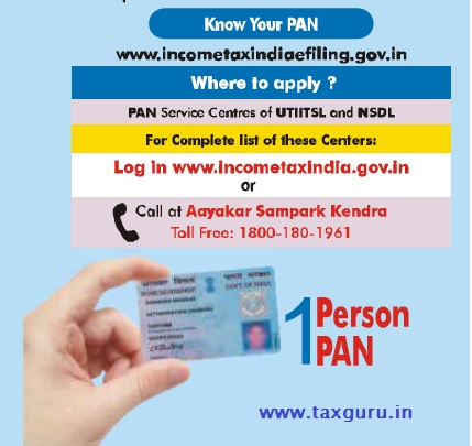 PAN- A Must for all Financial Transaction- All you Want to Know