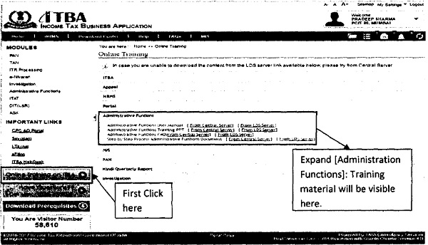 Income Tax Business Application Module for Hospital and ITP approvals