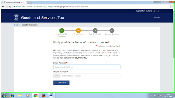 How to register at GST Portal (with Portal Screen Shots)