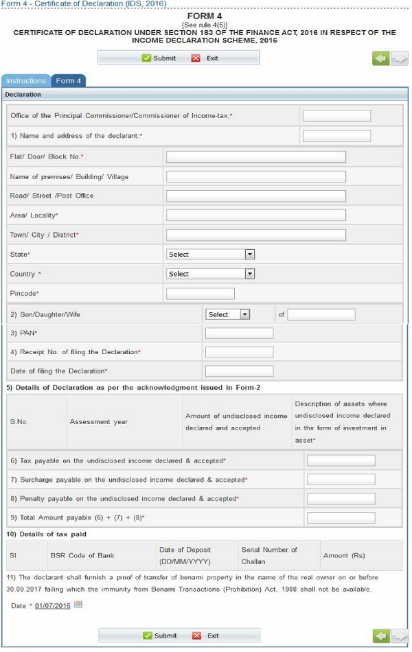 IDS 2016- How to validate Form 3 and Form 4