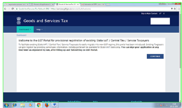 How to register at GST Portal (with Portal Screen Shots)