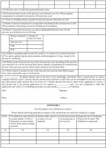 Revised Form 13 & Procedure for Lower/ Nil Rate TDS/ TCS certificate