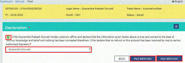 How to claim GST Refund if no specific refund application available