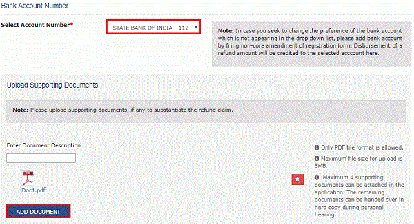How to claim GST Refund if no specific refund application available
