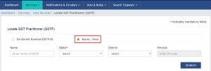 How to Locate / Search GST Practitioners on GST Portal