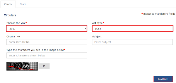 How to view GST Act, Rules, Notifications, Circulars, Amendments ...