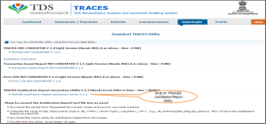 How to Download Justification Report of errors identified by TRACES