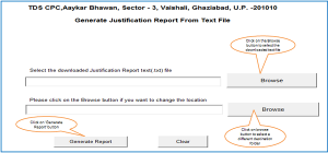 How to Download Justification Report of errors identified by TRACES