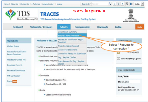 How to edit deductee details in unmatched TDS/TCS challans