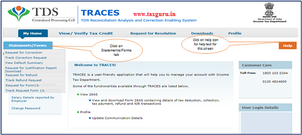 How to download 26QB- Justification Report from TRACES