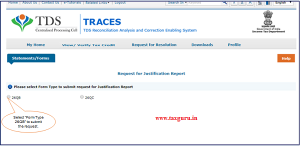 How to download 26QB- Justification Report from TRACES