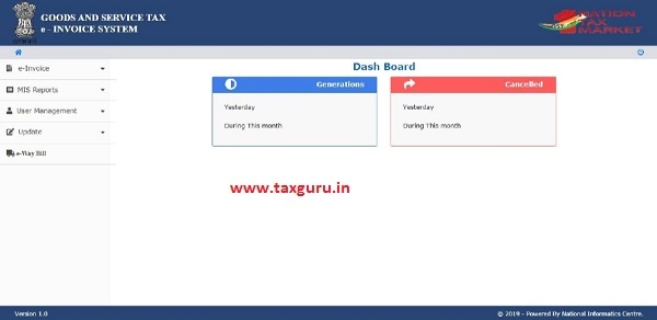 E-Invoice System User Manual for Tax Payers