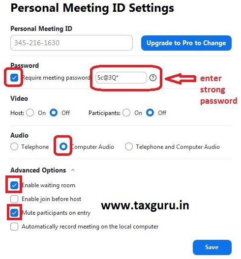 How to use ZOOM Meeting Platform securely