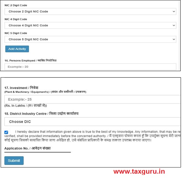 Registration under MSME Act