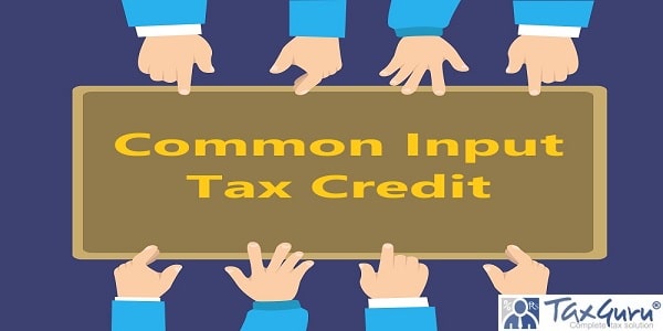 Reversal formula of ITC on exempted supplies applicable to ‘common ...