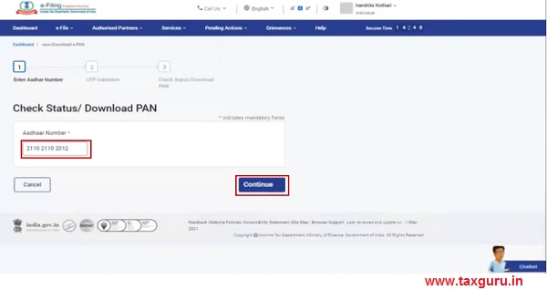 How to generate, Update, Download Instant E-PAN on New Income Tax Portal