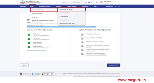 How to file ITR-2 for AY 2021-22 on new Income Tax Portal