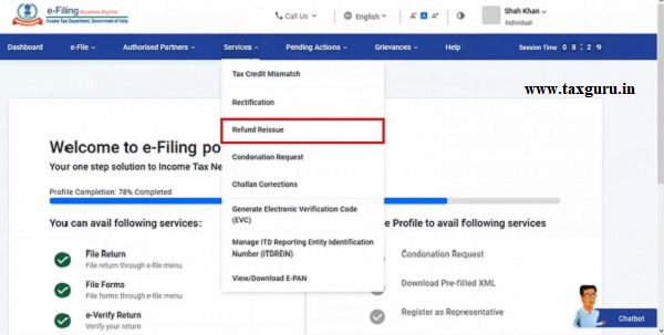 How to Raise a Service Requests on New Income Tax Website