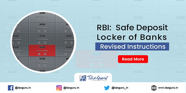 RBI: Safe Deposit Locker of Banks – Revised Instructions