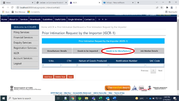 Advisory for Importers to avail benefit of IGCR Rules