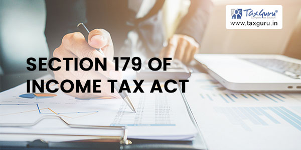 Liability of directors of private company under section 179 of Income ...