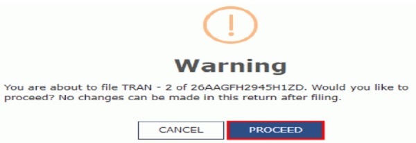 How to file transition Form GST TRAN-2 on GSTN portal