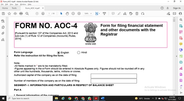 Concequencies of Mentioning of Round off Figure in AOC-4