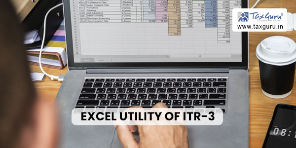 Excel Utility of ITR-3 for AY 2023-24 or FY 2022-23