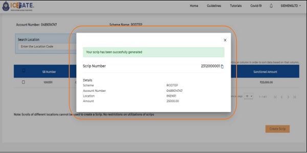 ICEGATE Advisory for E-scrip to avail Export Incentive Schemes (RoSCTL ...